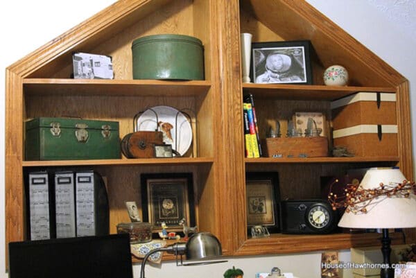 Office Decorating Thrift Store Style - House of Hawthornes