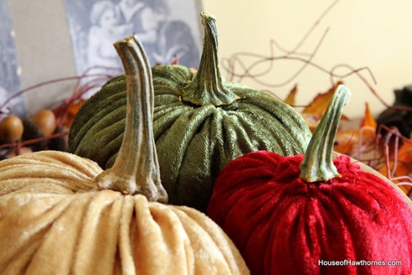 How To Make Velvet Pumpkins - House of Hawthornes