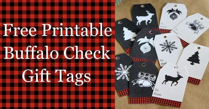 Buffalo Check Gift Tags Free Printable - House of Hawthornes