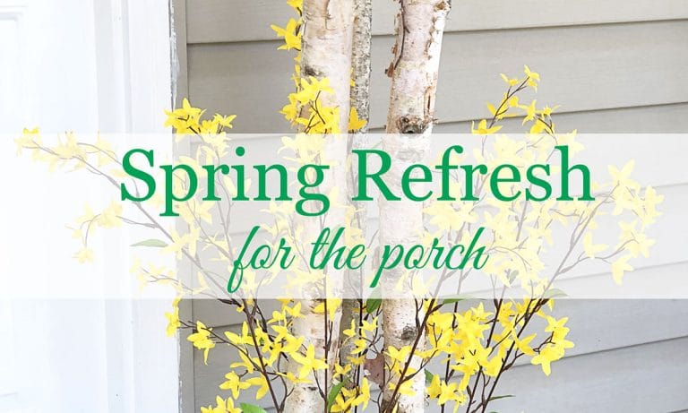 Easy 5 Minute Spring Porch Pot Refresh - House of Hawthornes
