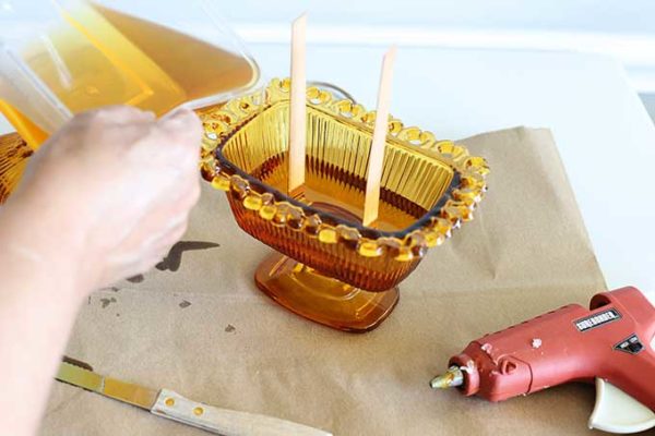 Easy Homemade Candles In Granny's Candy Dish - House of Hawthornes
