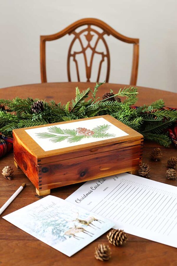 Christmas Card Organizer And Card List - House of Hawthornes