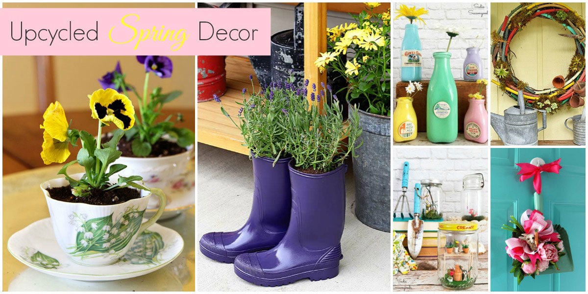 Upcycled Spring Home Decor Projects - House of Hawthornes
