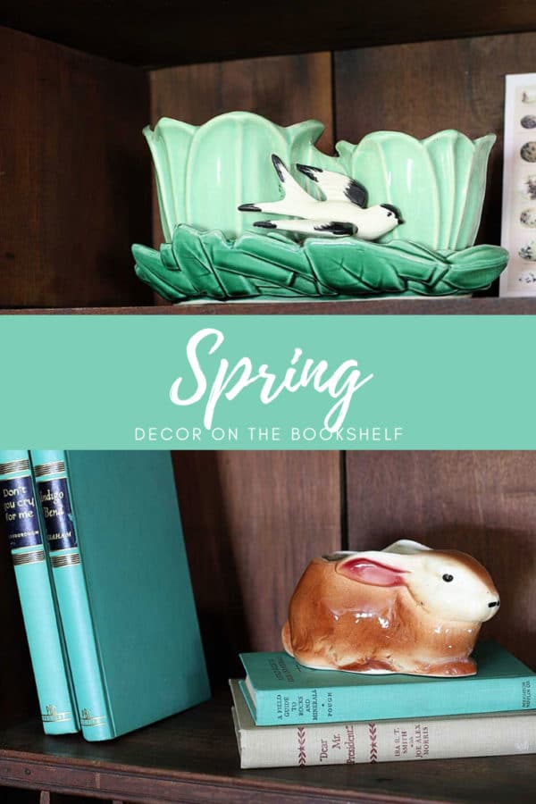 New Bookshelf To Decorate For Spring - House of Hawthornes