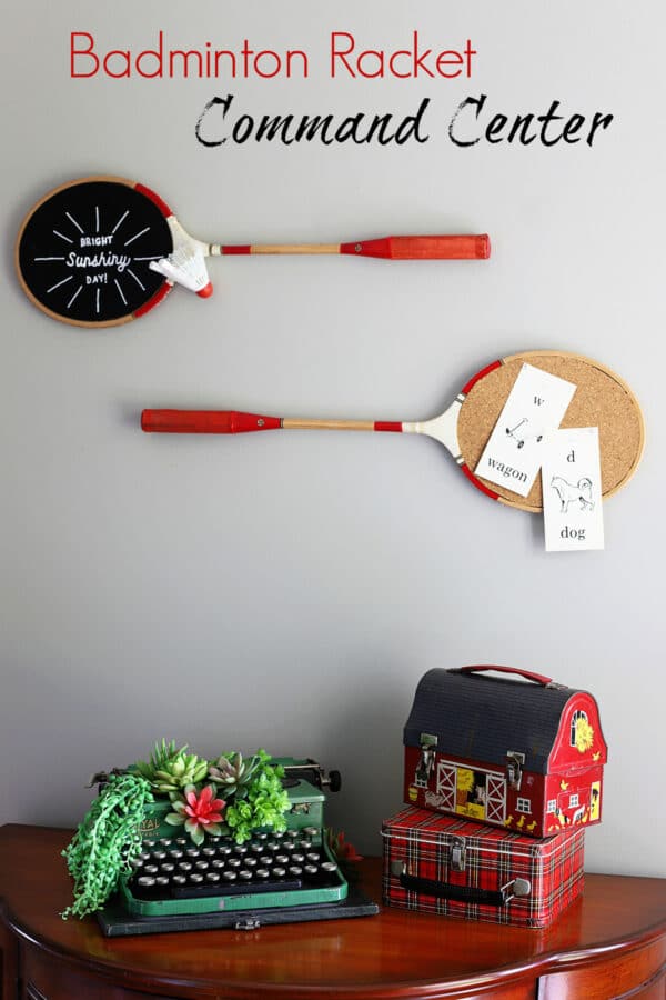 Badminton Racket Repurpose - House of Hawthornes