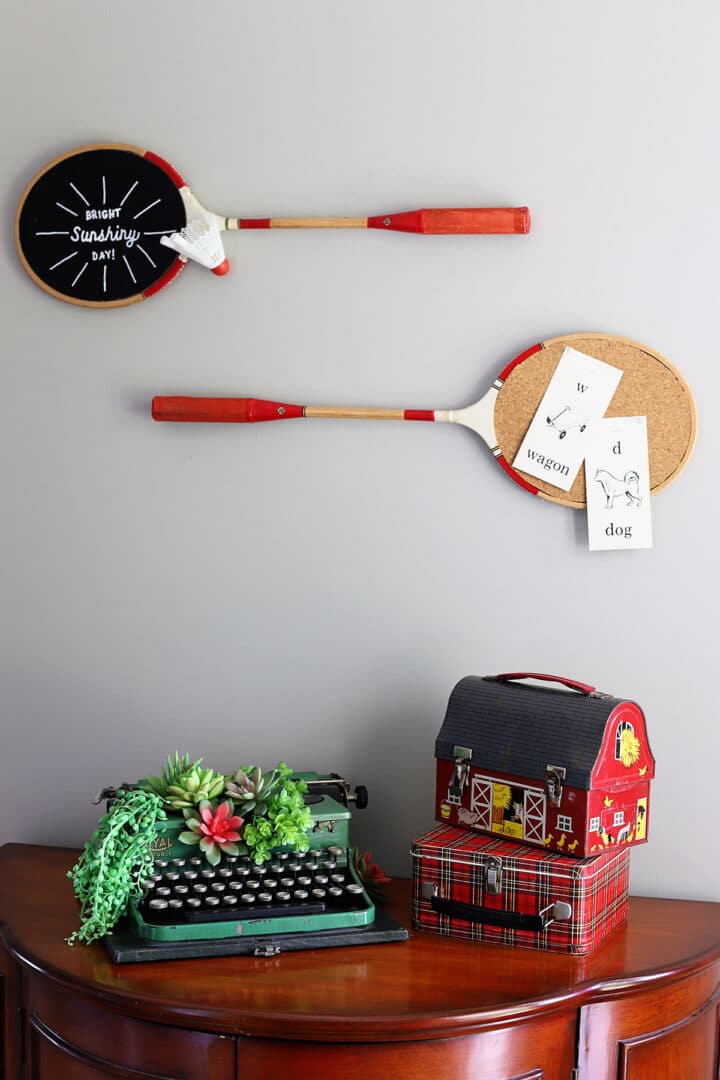 Badminton Racket Repurpose - House of Hawthornes