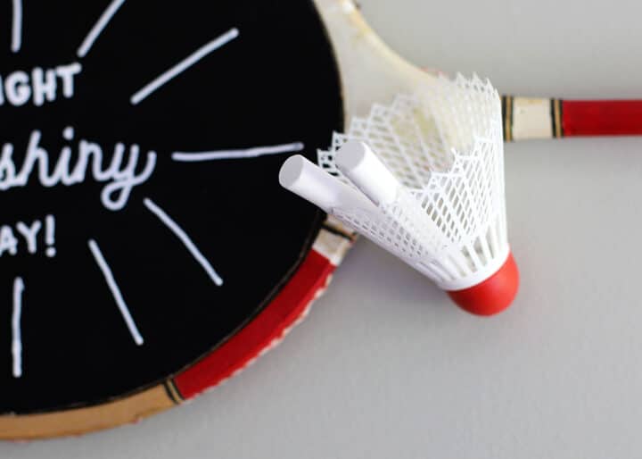 Badminton Racket Repurpose - House of Hawthornes