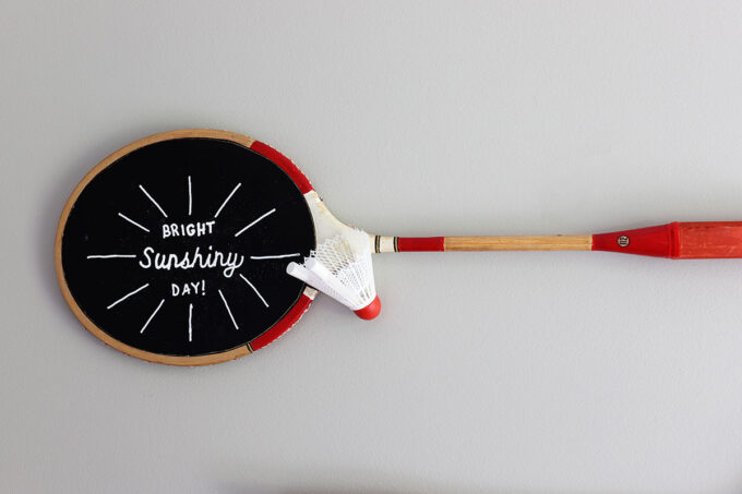 Badminton Racket Repurpose - House of Hawthornes