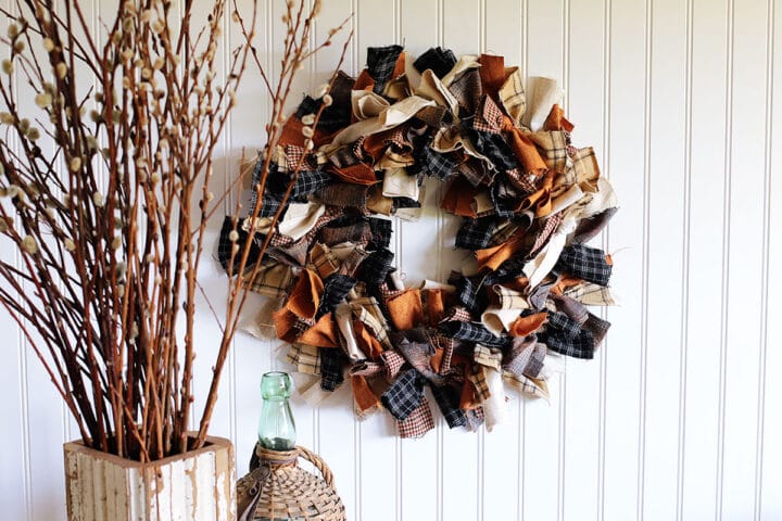 Easy Rag Wreath Tutorial - House of Hawthornes
