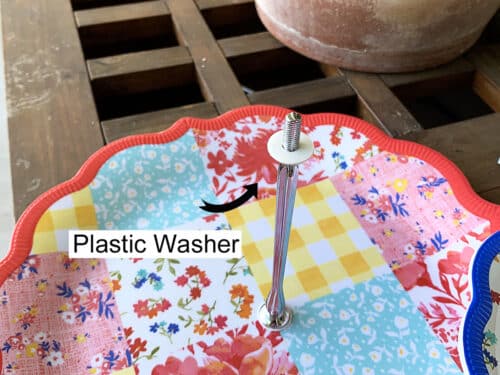 DIY Tiered Tray From Dinner Plates - House of Hawthornes