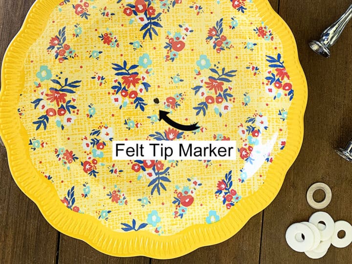 DIY Tiered Tray From Dinner Plates - House of Hawthornes
