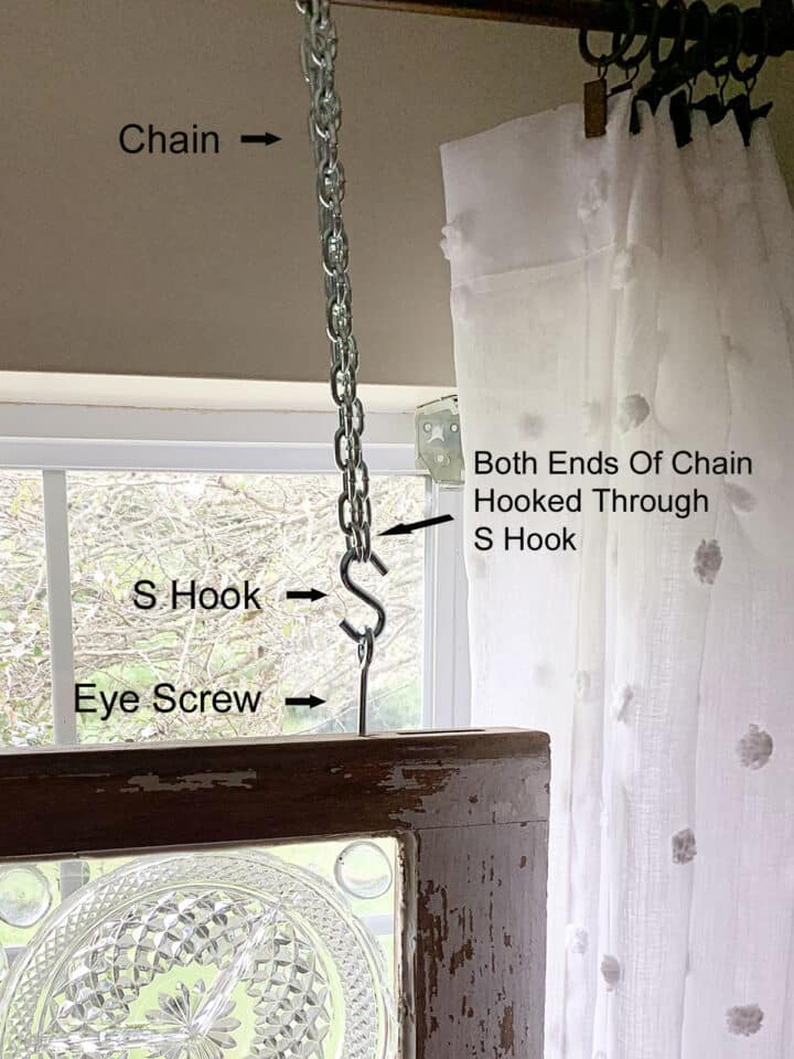 Window Art With Glass Plates - A Thrift Store Upcycle