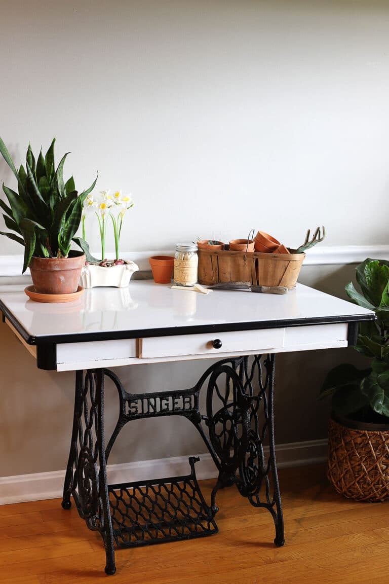 Giving New Life To A Vintage Porcelain Enamel Kitchen Table