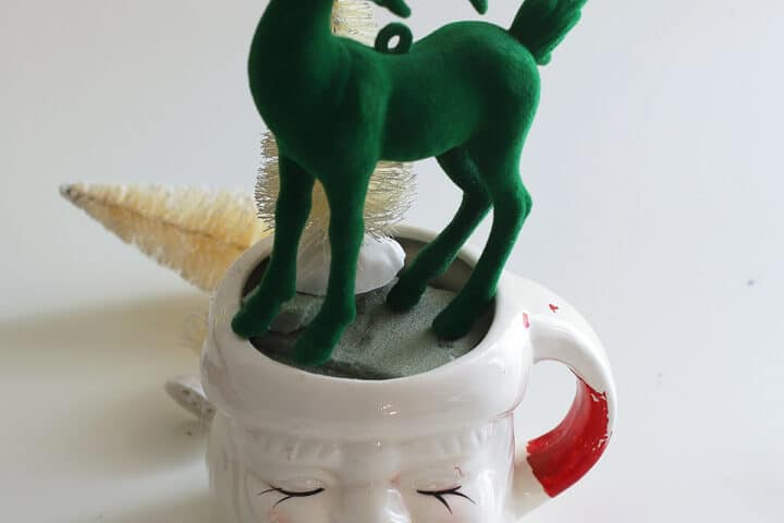 Repurposed Santa Mug Decor | Dollar General Craft - House of Hawthornes