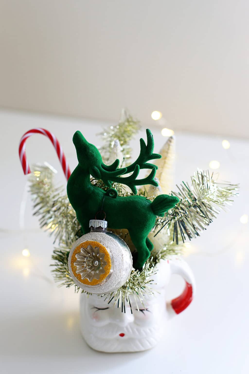 Repurposed Santa Mug Decor | Dollar General Craft - House of Hawthornes