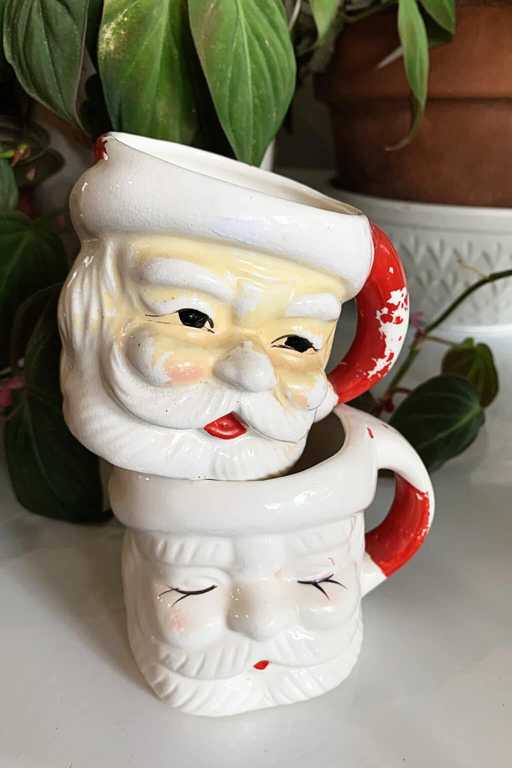 Repurposed Santa Mug Decor | Dollar General Craft - House of Hawthornes